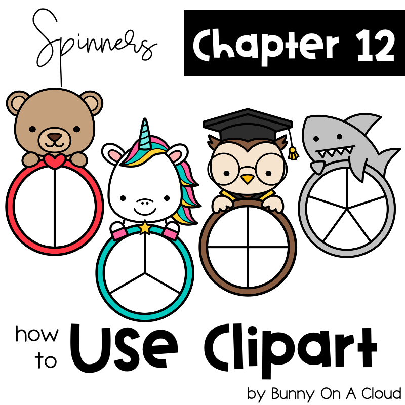 How to use Clipart: Spinners (Chapter 12) | Bunny On A Cloud